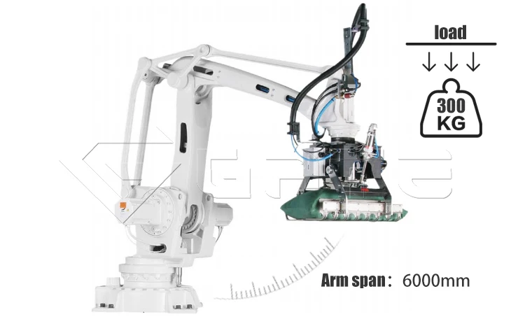 Gate 100kg 6 Axis Carton Palletizing Robot /palletizer Kuka Palletizer ...