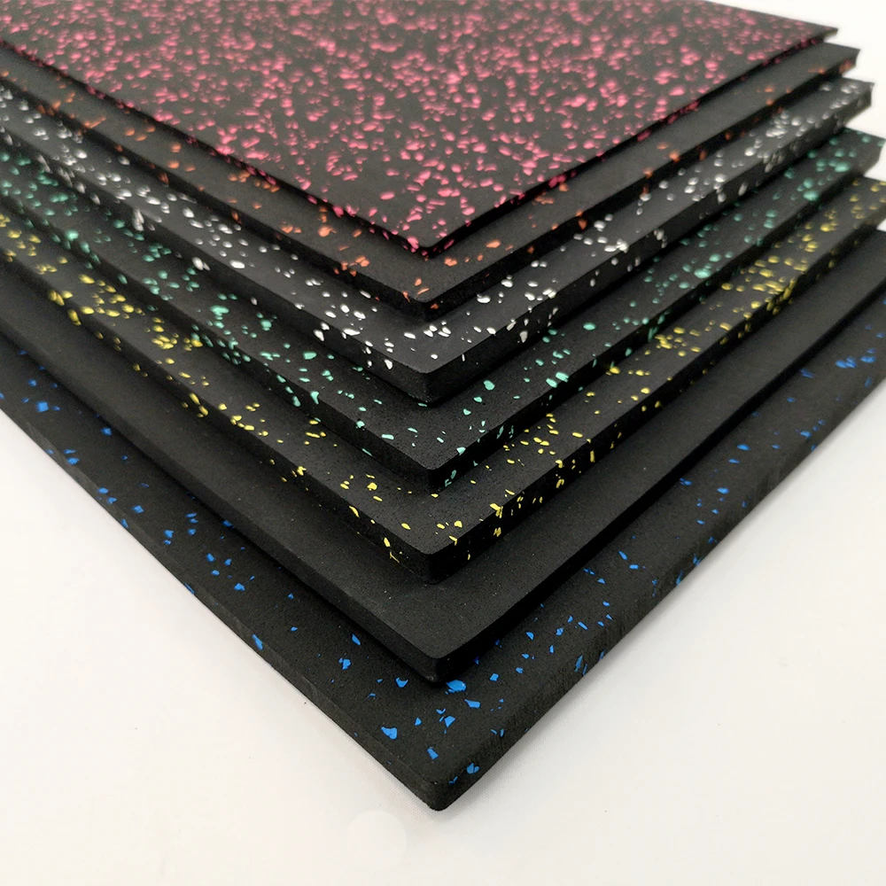 EPDM Gym Floor Mat 7mm Thickness Sport Rubber Flooring Tiles Roll ...