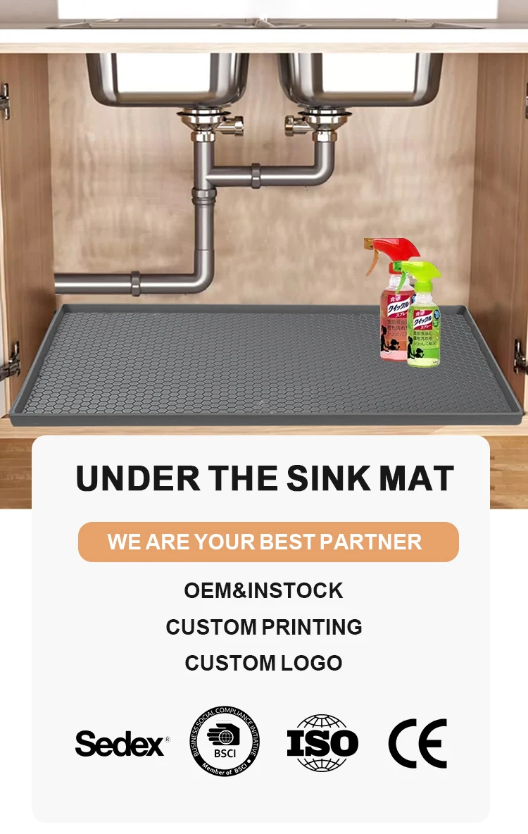 Under the Sink Silicone Mats - Premium Waterproof Protection
