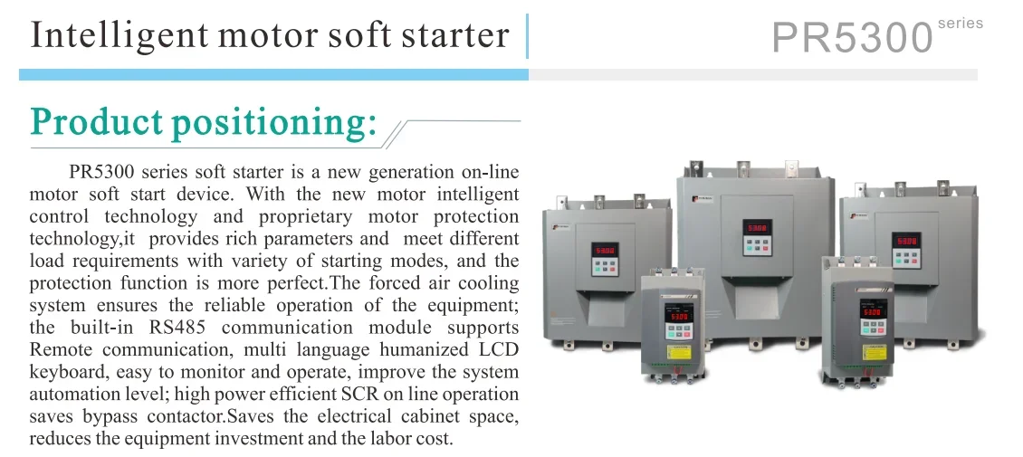 Powtran 3 Phase PR5300 Series Softstarter on Line Soft Starter for ...