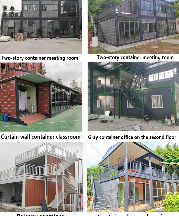 Two Story Modular Prefab Prefabricated Modern Shipping Container House ...
