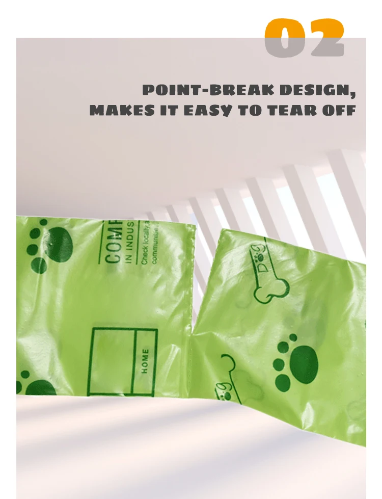 Custom Logo Pet Waste Bags - Durable & Convenient Solutions