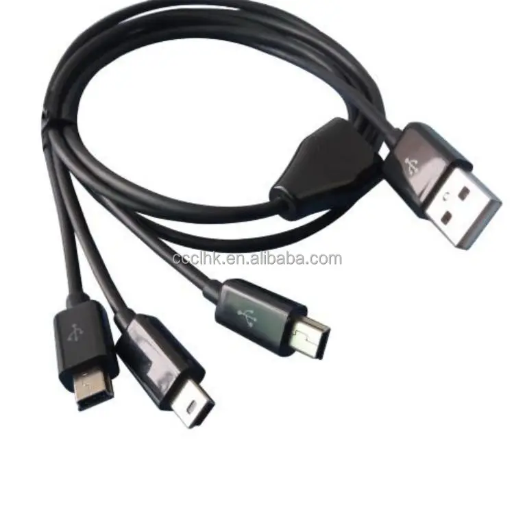 Dual Mini USB 1M 3FT Splitter Cable Power up to Three Devices at Once ...