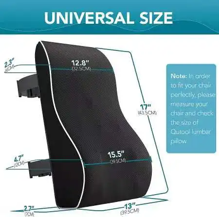 Ergonomic Lumbar Support Pillow for Office & Gaming Chairs