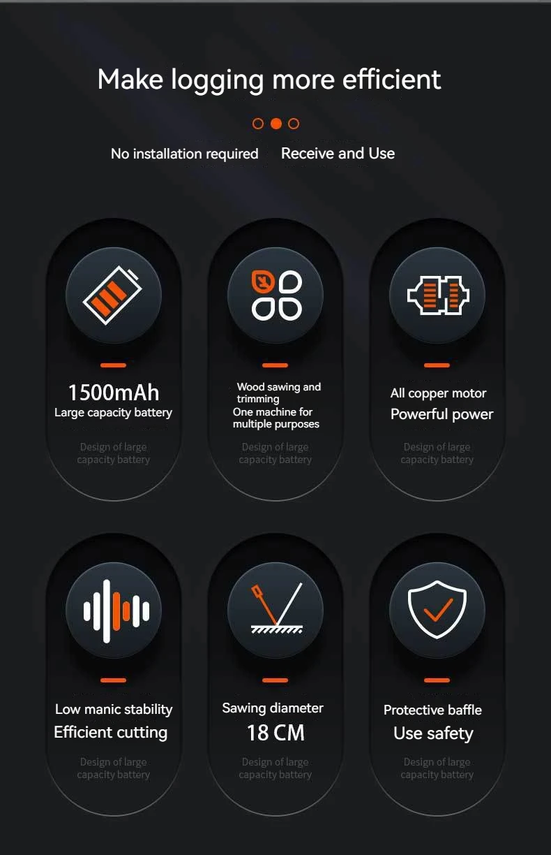 Customized Accept 21v 4''6''8'' Portable Cordless Wood Cutting Tool ...