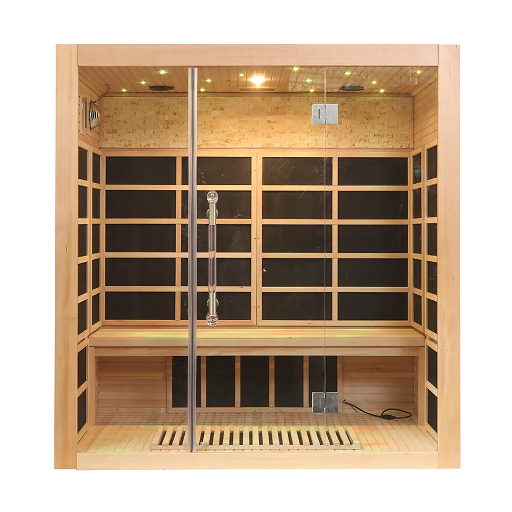 Infrared Sauna Indoor Red Cedar Wooden Indoor Sauna Room Traditional Far Infrared Sauna For Sale ...