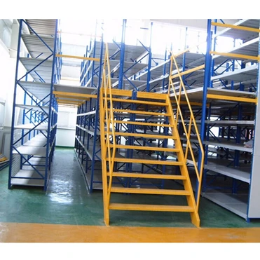 Warehouse storage mezzanine racking easy assemble metal shelving second ...