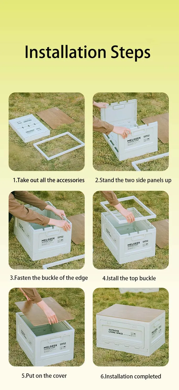 Modern Rectangle Tent Table Weatherproof Traveling Camping Suitcase ...