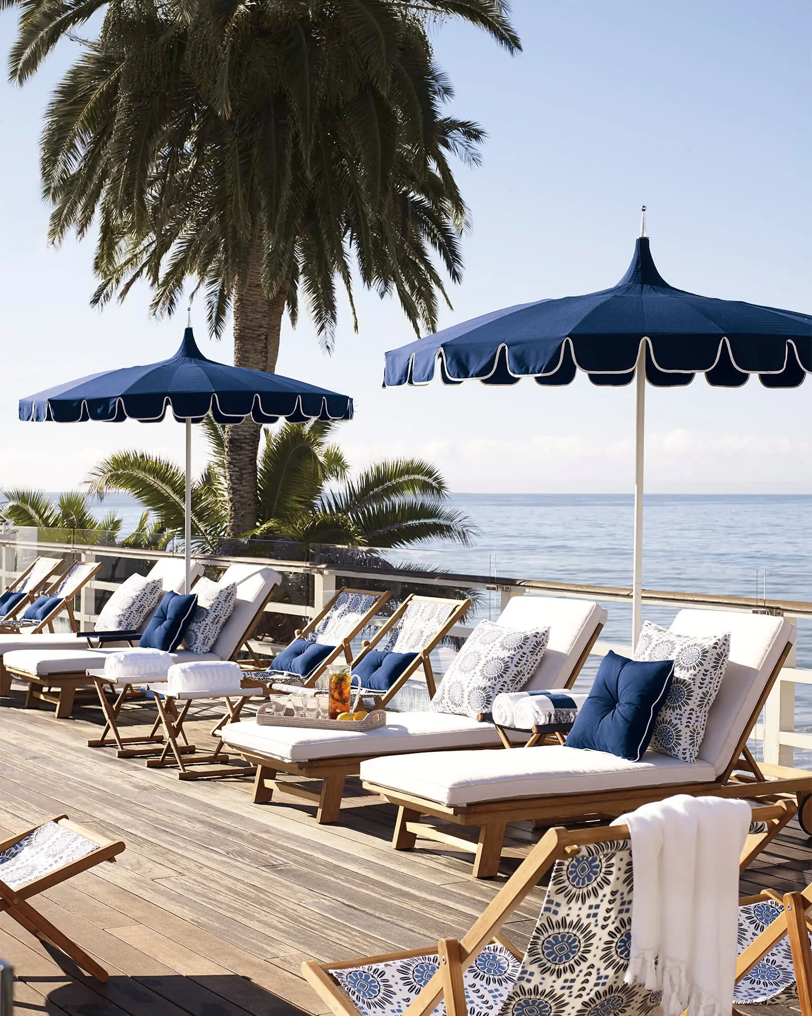 Custom Outdoor Pool Patio Fringe Sun Shade Parasols