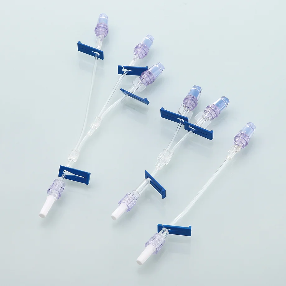 Medical Needle Free Connector With Multi-way Extension Tube Iv Set ...