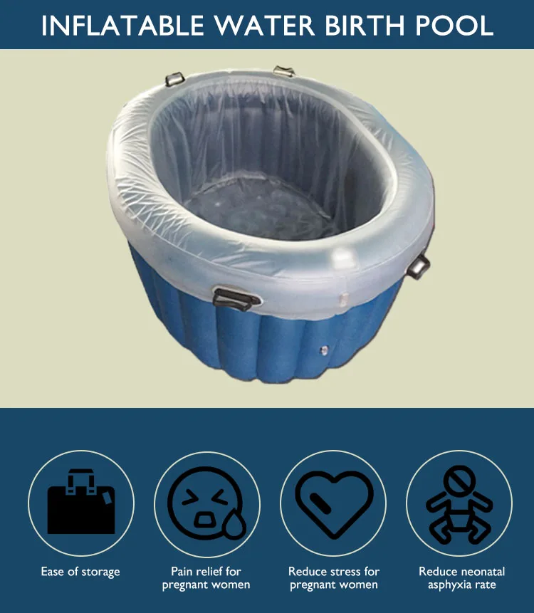 Personal Use Inflatable Water White Birthing Pool With Liner - Buy ...