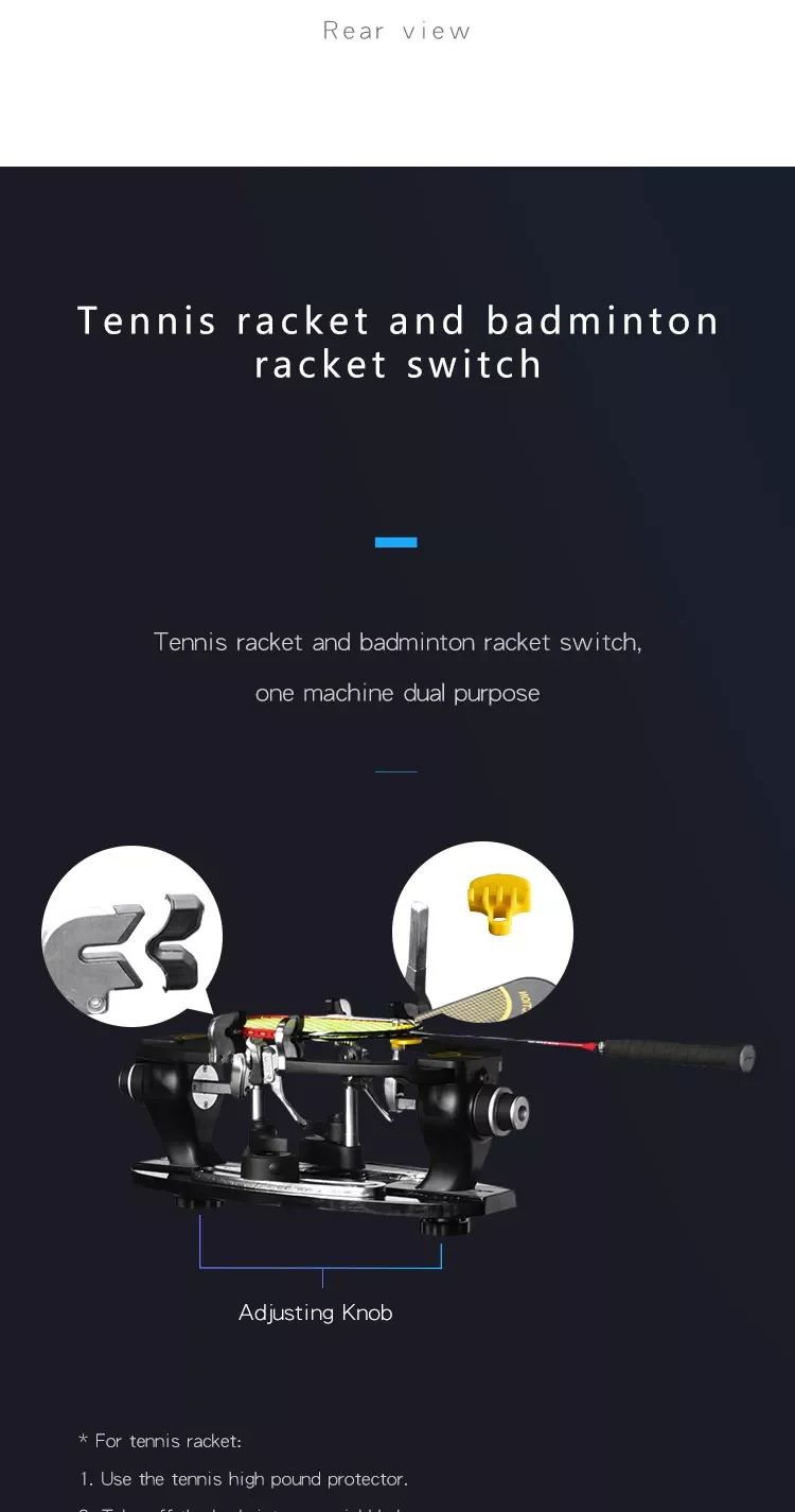 Computer Stringing Machine for Badminton and Tennis Rackets