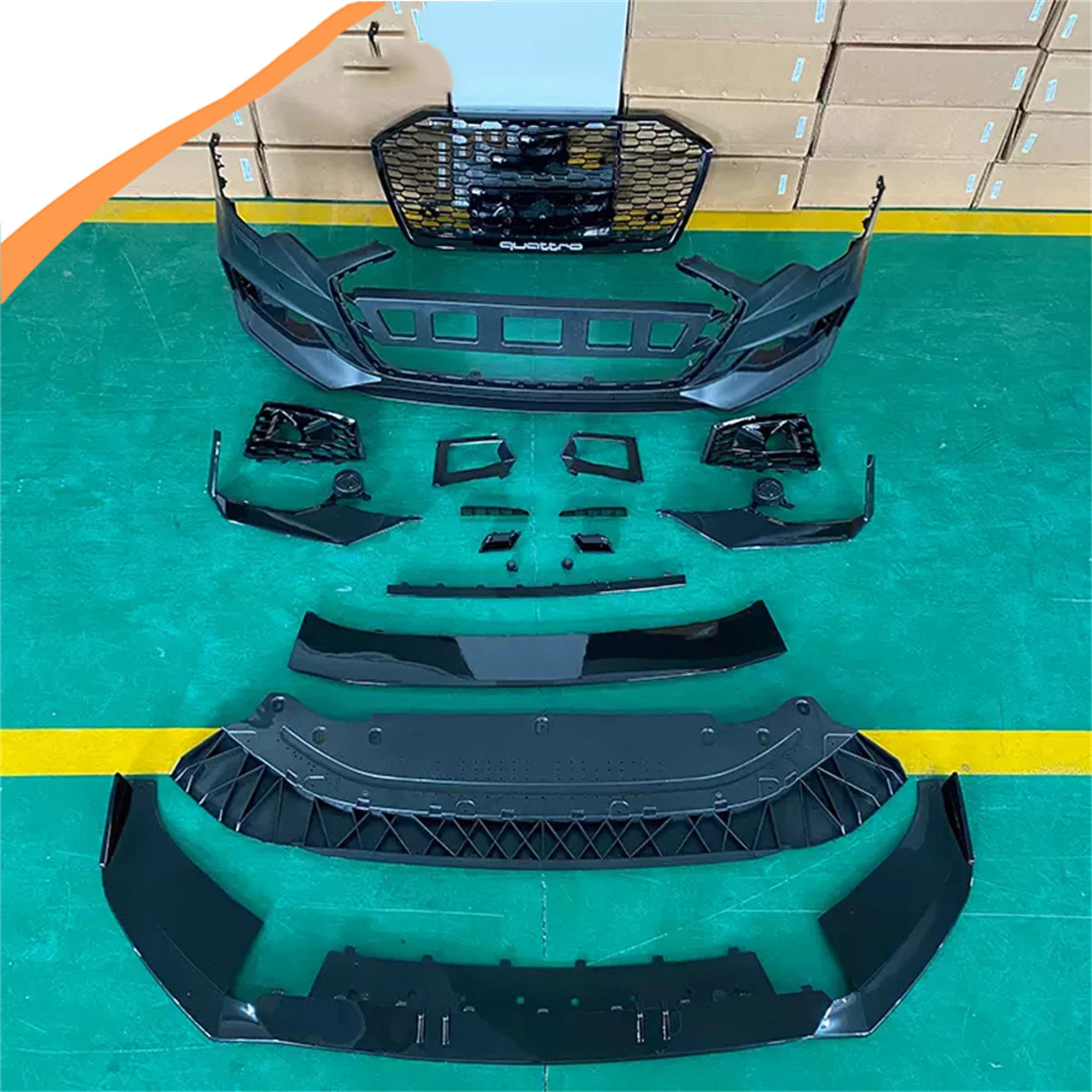 Front Bumper Rear Diffuser Side Skirt Body Kit For Audi A6 C6 ...