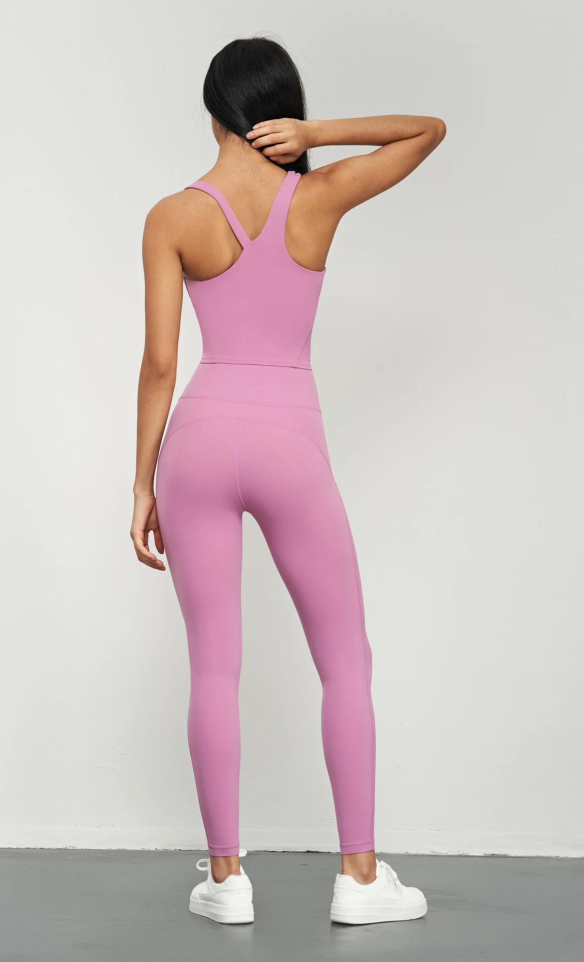 Wholesale Gym Workout Fashion No Camel Toe Tights High Waist Elastic