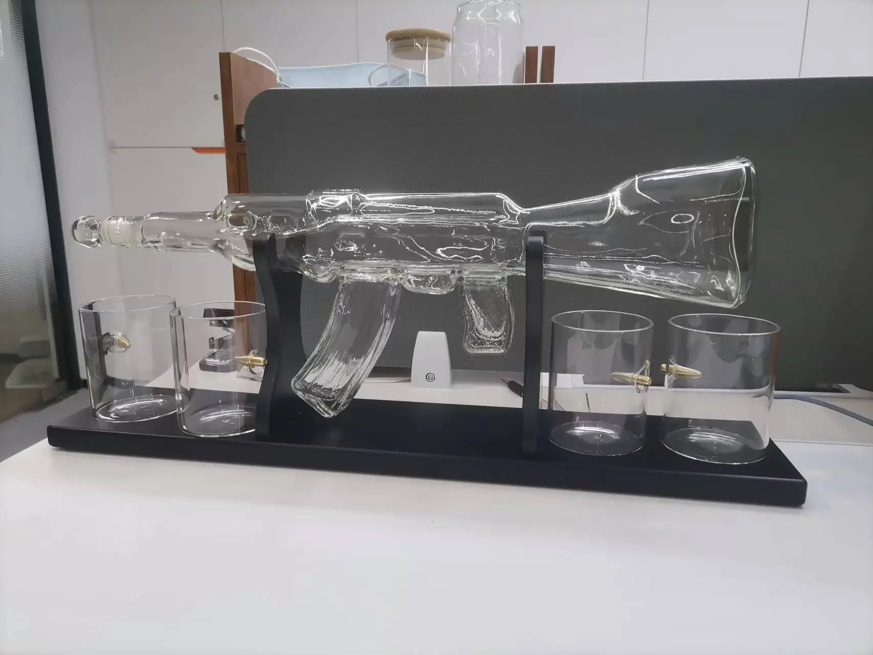 1000ml Ak 47 Luxury Large Creative Rifle Gun Whiskey Decanter Set With ...