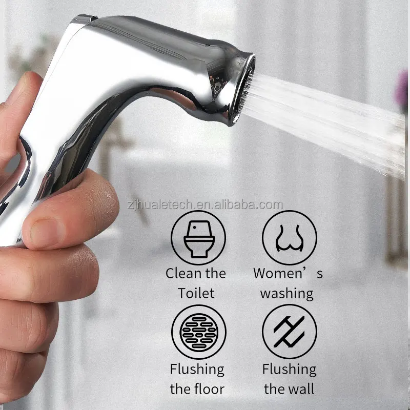 1F0188 ABS Chromed Water Shattaf Plastic Firmer Shattaf for Bathroom ...