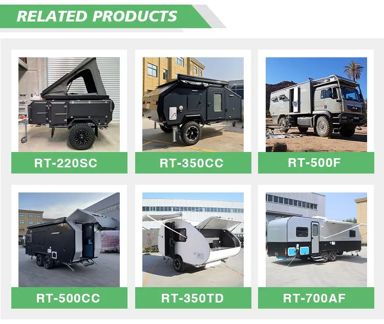 Onlywe Luxury Camping Trailer Offroad 4x4 Camper Caravan Hybrid Travel ...