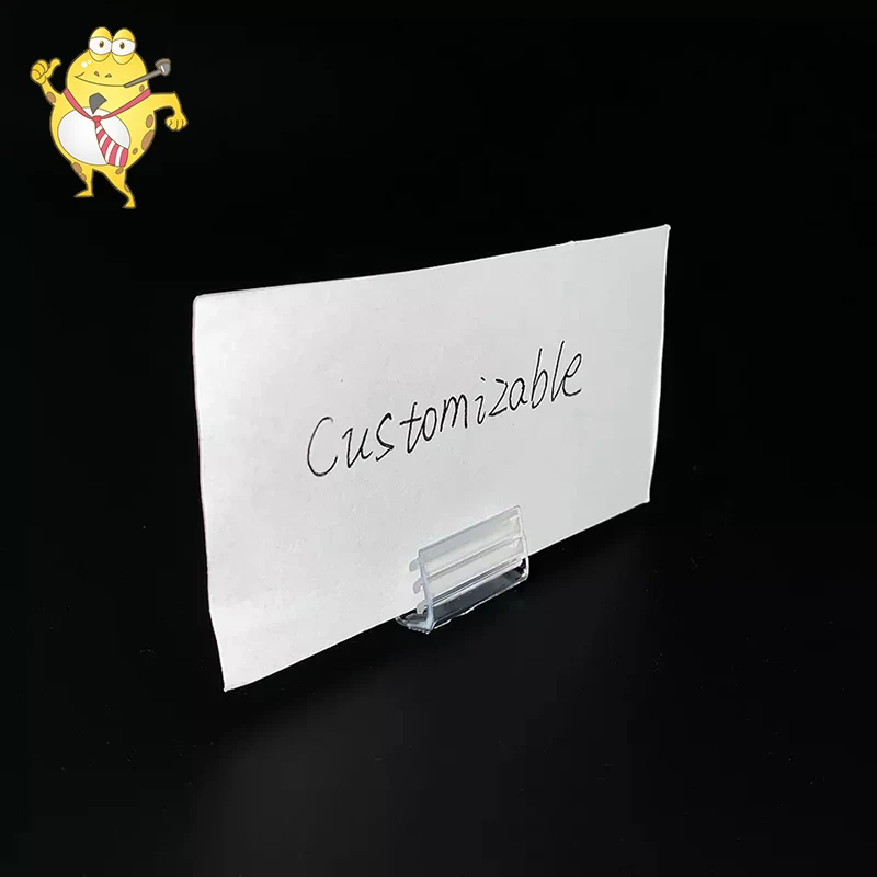 Sign Grips - Durable PVC Shelf Mounting Label Holders