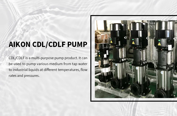 Cdl Vertical Multistage Centrifugal Jockey Pump Water Pressure Booster ...