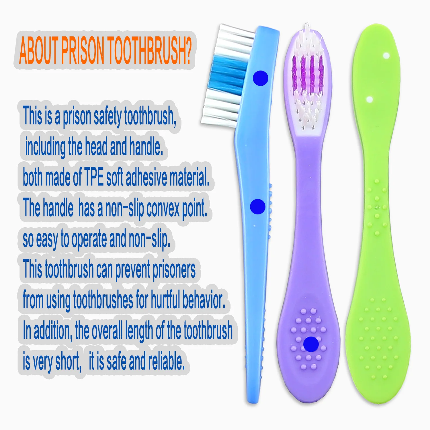 Prison Toothbrush - Soft, Safe, and Perfect for Jail Use