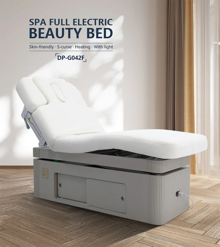 Detachable 3 Motor Heated Luxury Spa Massage Bed Beauty Bed With Chair ...