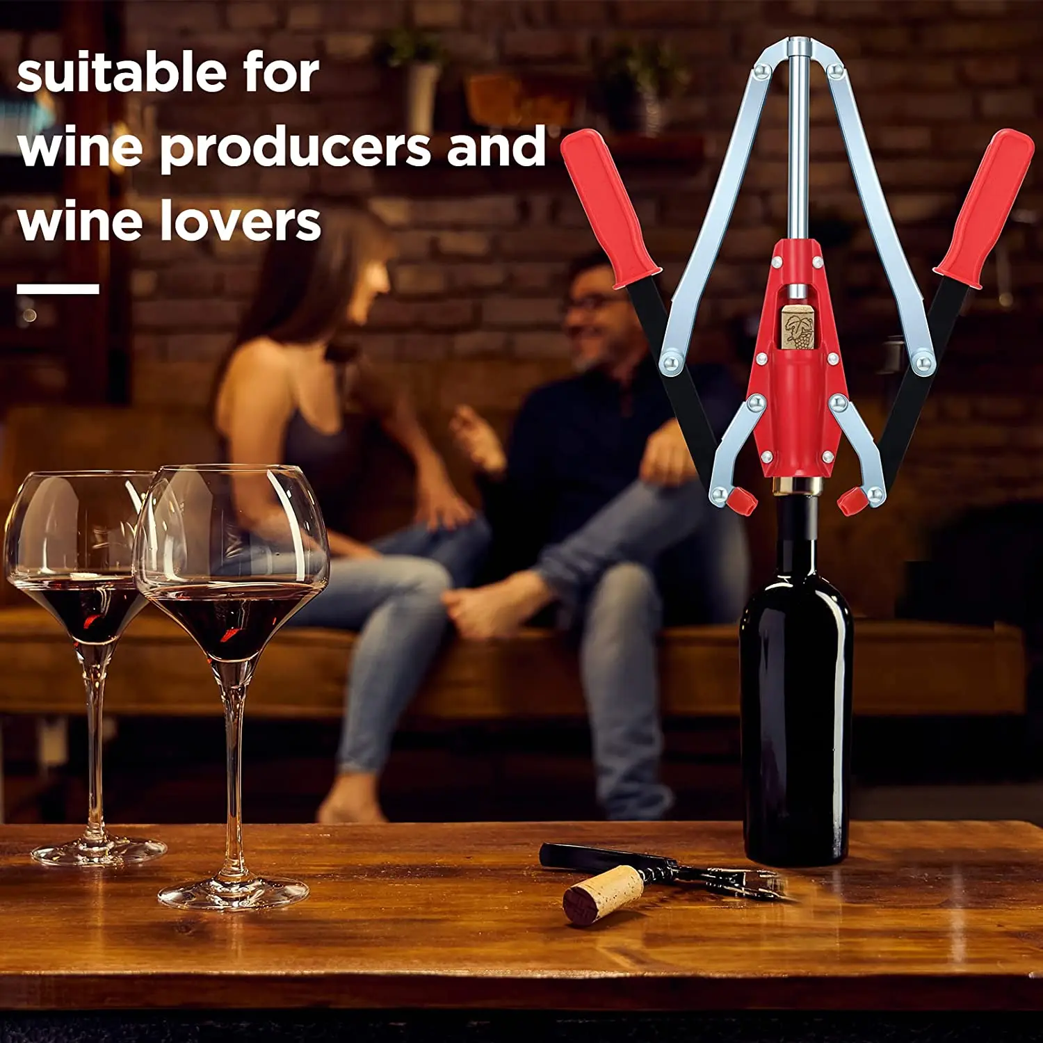 Wine Bottle Double Lever Hand Corker for Standard Wine Belgian Beer Wine Corker Tool| Alibaba.com