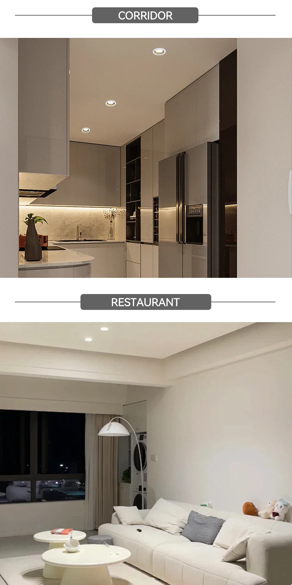 New High Bright Indoor Recessed Mounted Downlight 5w/10/15/20w/30w LED ...
