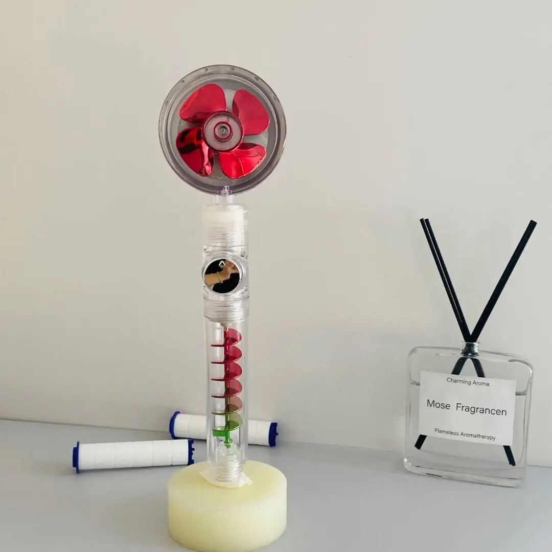 High Pressure Propeller Turbo Fan 360 Spinning Shower Head Handheld ...