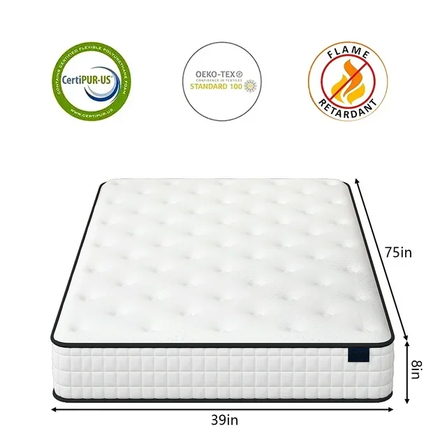 8 Inches Customization Sizes Cheap Compressed Mattress With Bed Matelas ...