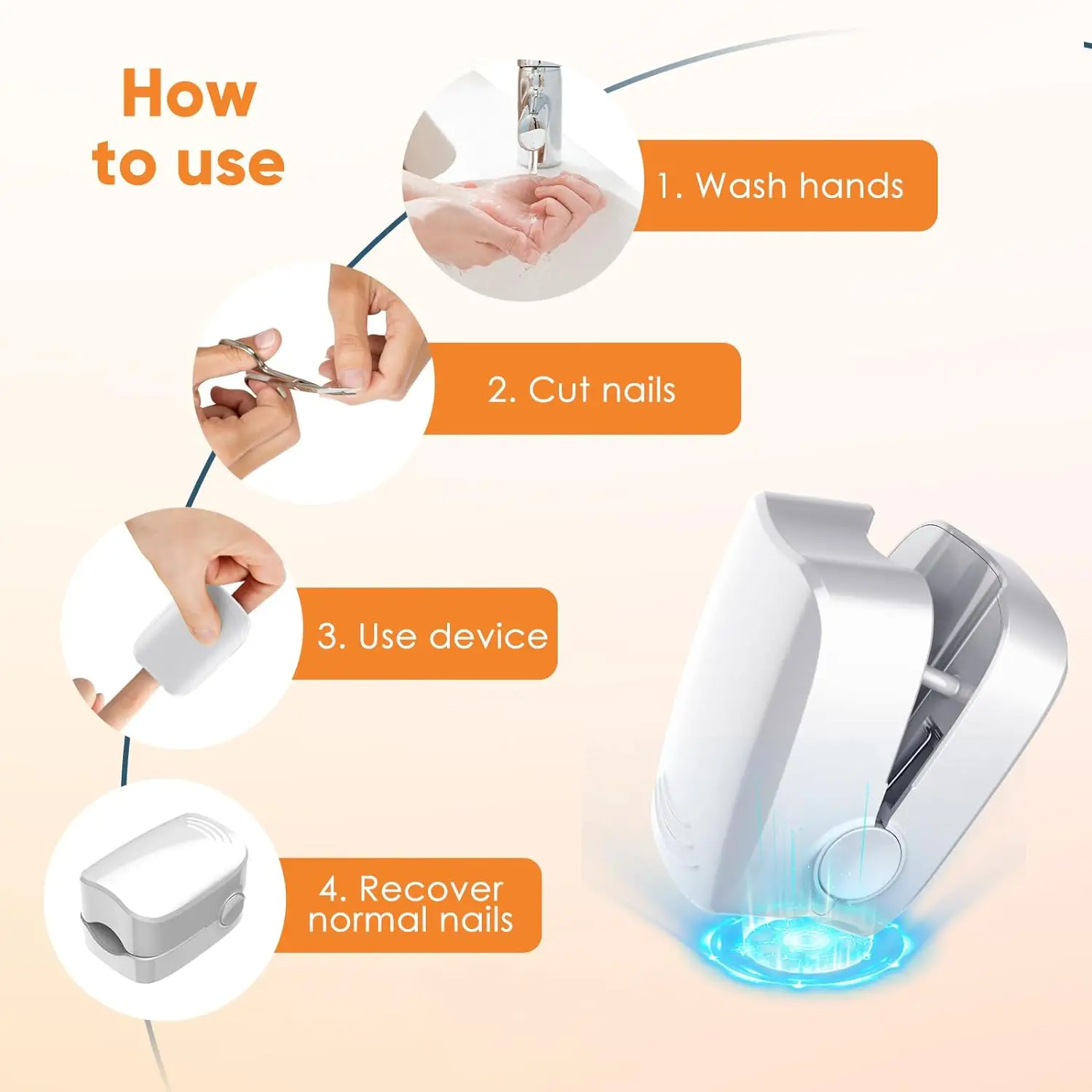 Mini Effective Rechargeable Nail Fungus Remover - UV Lamp