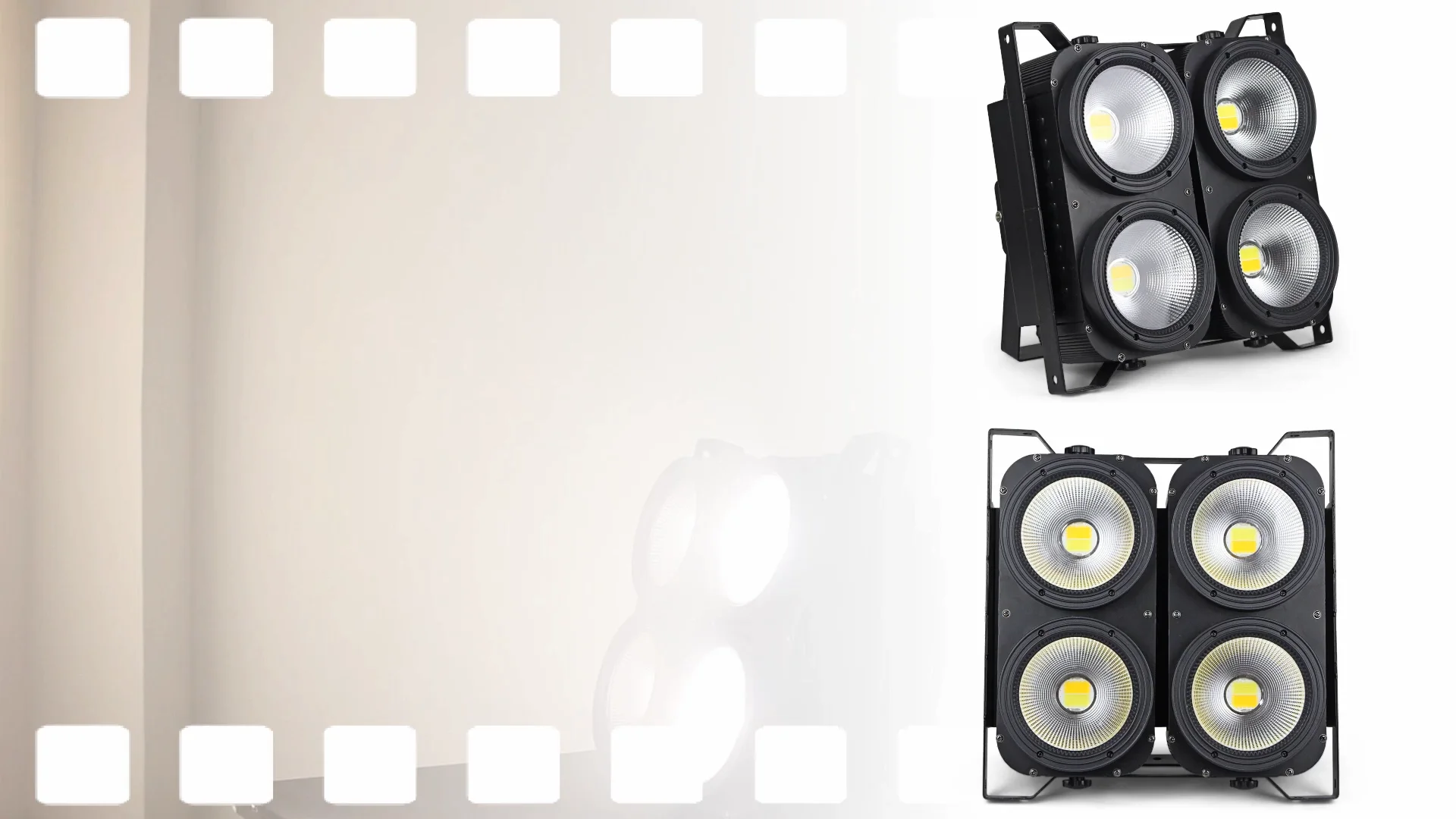 Led Blind Light 4pcs Clubnight Concert Warm White Amber Led Par ...