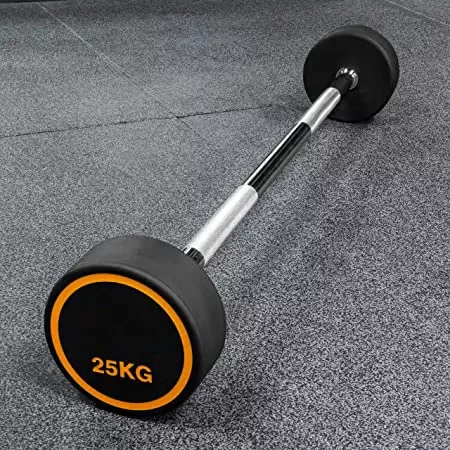 Wholesale Home Gym Commercial Fixed Barbell Straight bar for Rubber ...