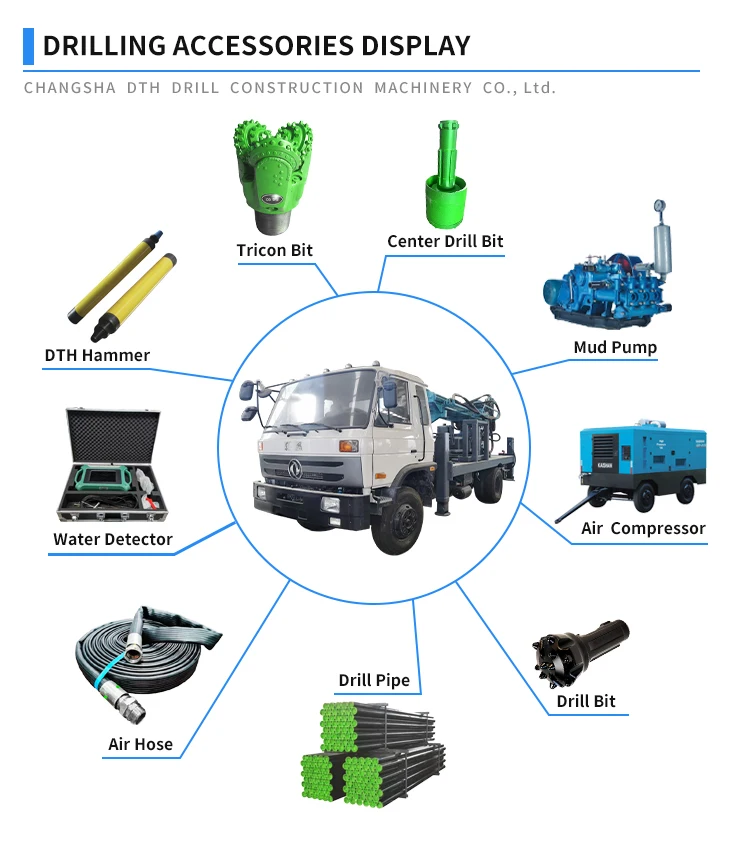 Cs350 300m 350m Water Deep Drill 200m Borehole Farm Bole Hole Drilling ...