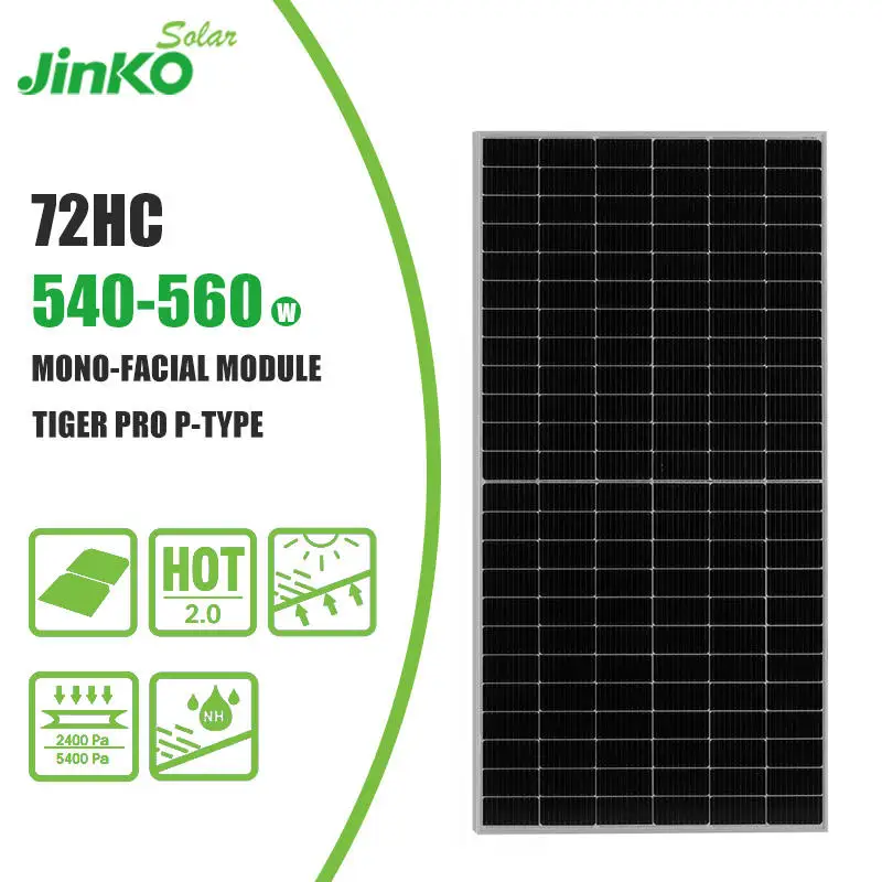 Jinko 48v Solar Panel 500 Watt 550wp 560w House Solar Panel Kit Tier 1 ...