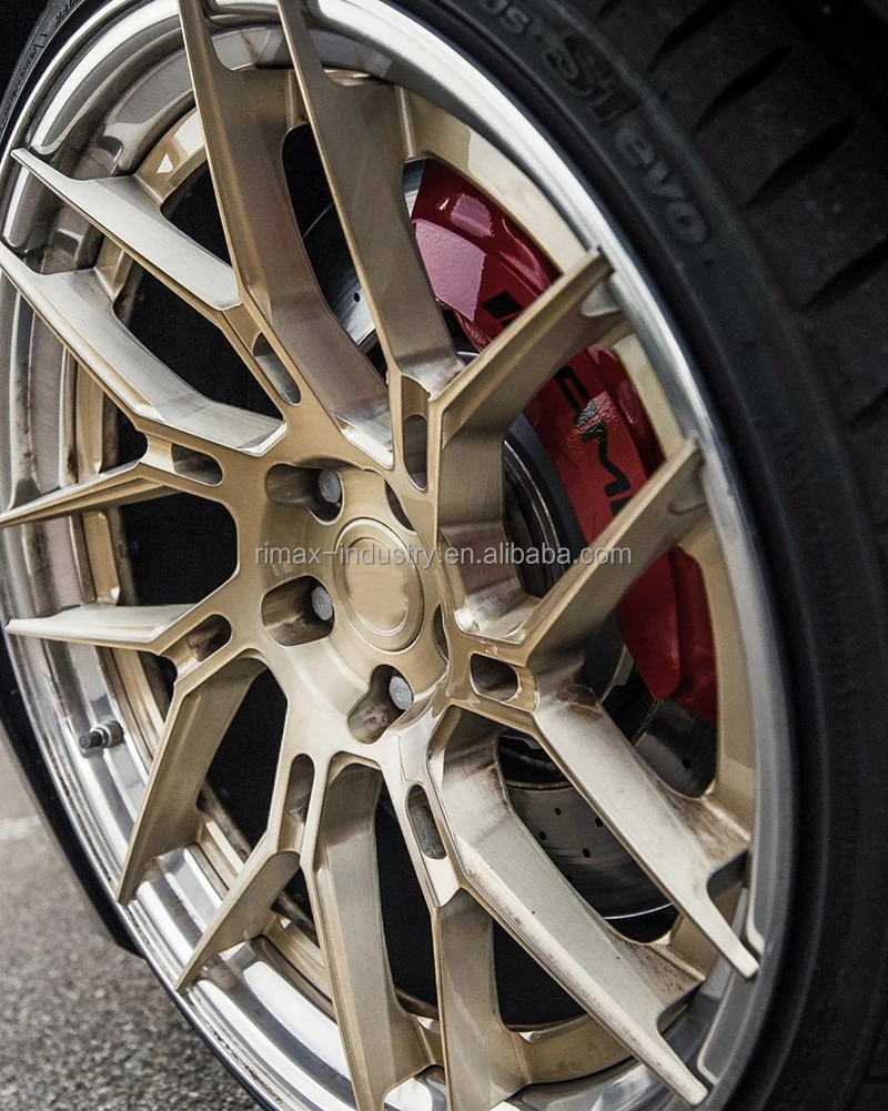 Custom 2 Piece Super Deep Concave Brushed Forged Rims
