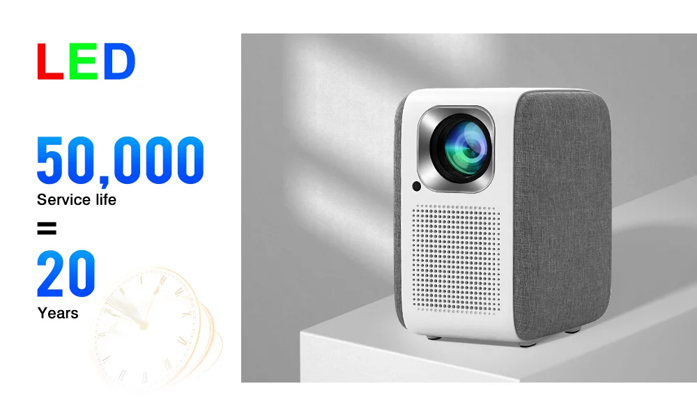 Touyinger H6 Pro Portable Projector - Smart Android 3D HD