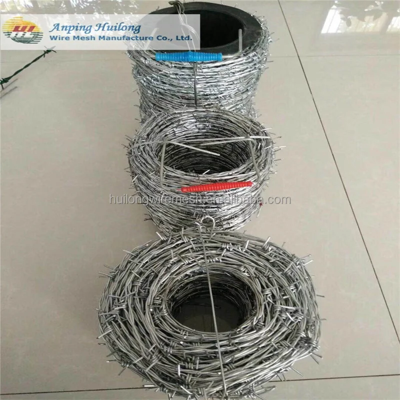 Electro Galvanized Barbed Wire Two Strands Barbed Iron Wires| Alibaba.com