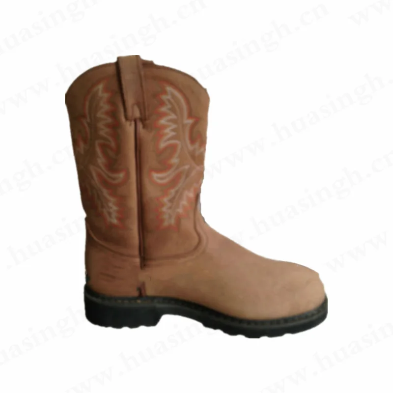 Cr,High-cut Steel Plate Insert Work Boots With Pull Loops Anti-oil ...