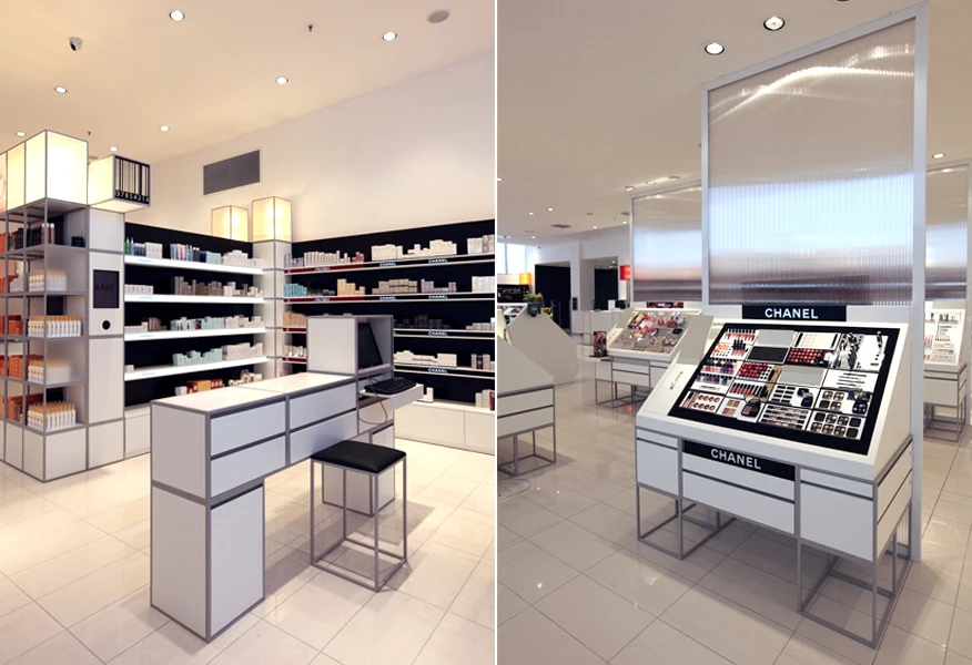 Pink Beauty Salons Store Cosmetic Shop Decoration Design