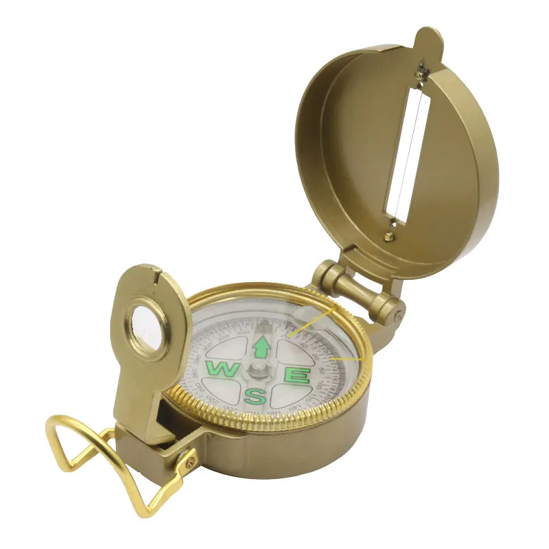 Metal Case Floating Luminous Dial Foldable Engineer Directional Compass ...