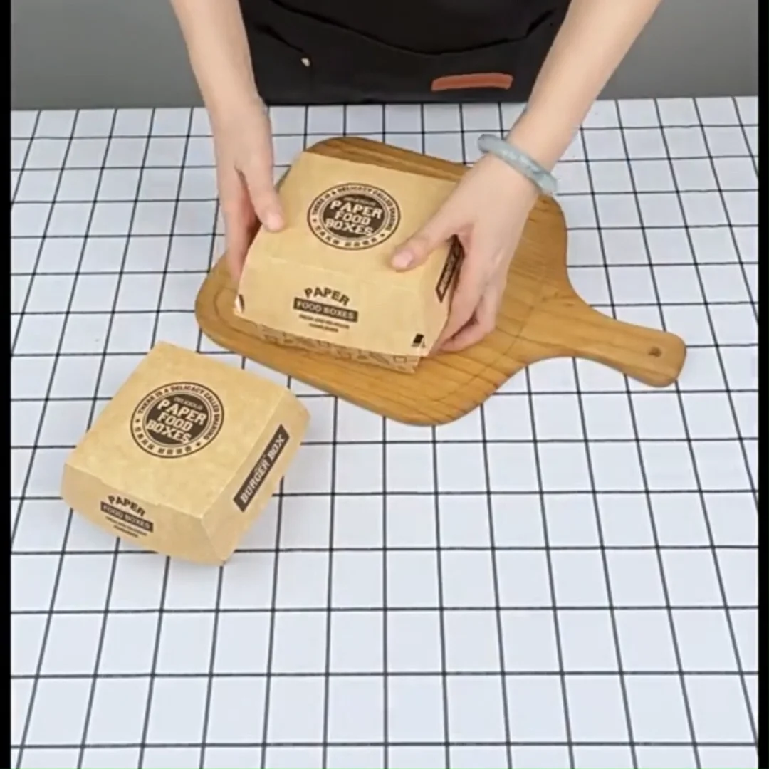 Customizable Disposable Takeaway Packaging Food Grade Kraft Chicken ...