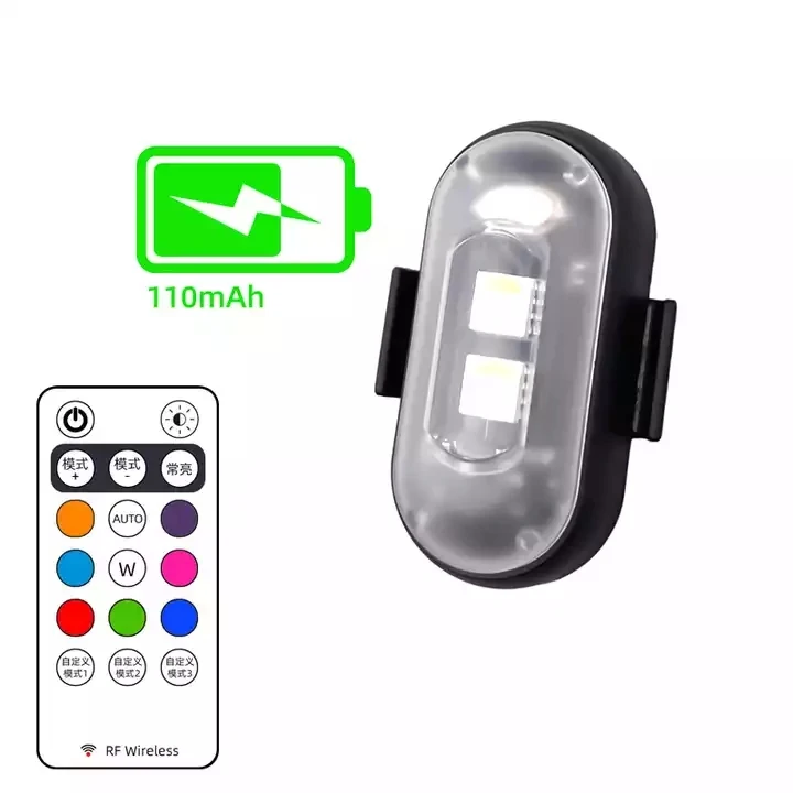Motorcycle Led Rgb Warning Light Universal Car Mini Signal Light Drone ...