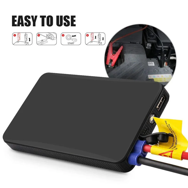 Mini Battery Jumper - 8000mah Compact Jump Starter