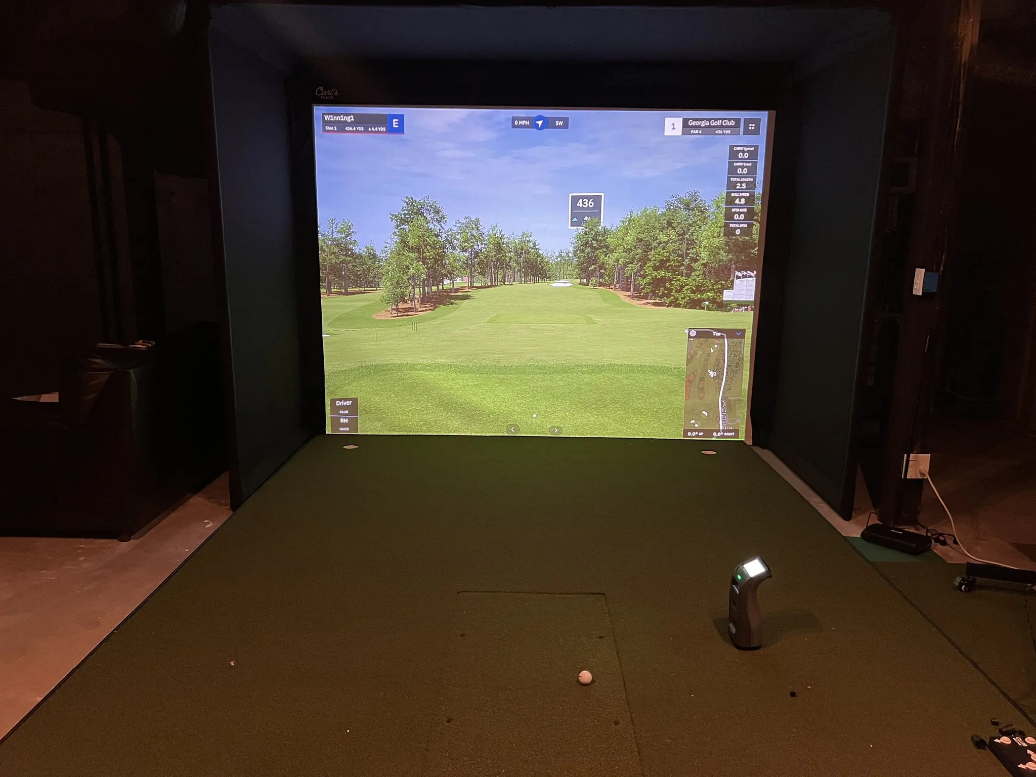 Golf Simulator Cage with Impact Netting for Outdoor Training