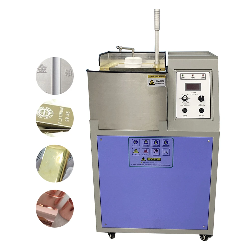 IGBT 2400C 15KW Induction Platinum Melting Furnace Induction Gold ...