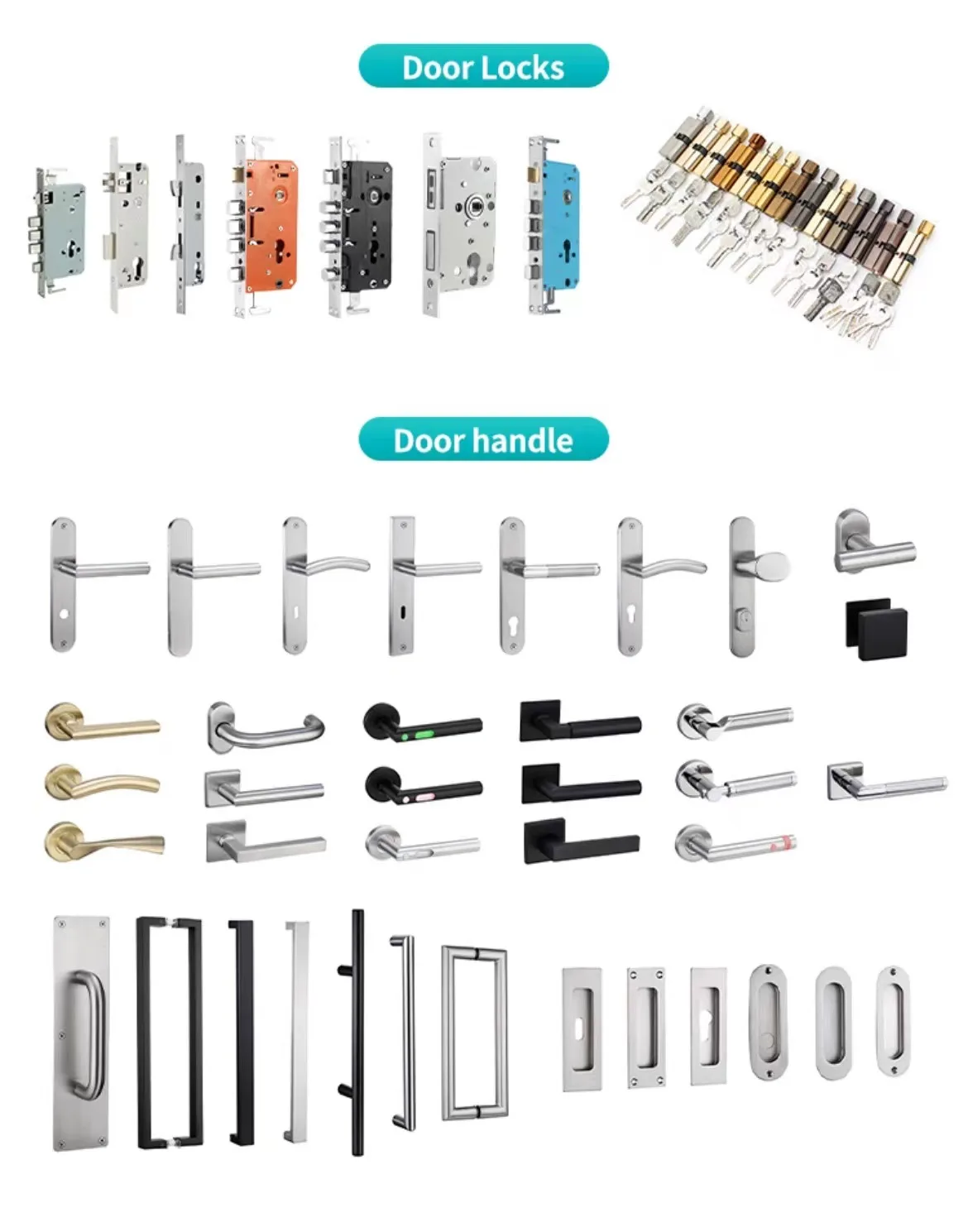 Stainless Steel Flush Pull Lift Ring Handles Inset Drawer Cabinet ...