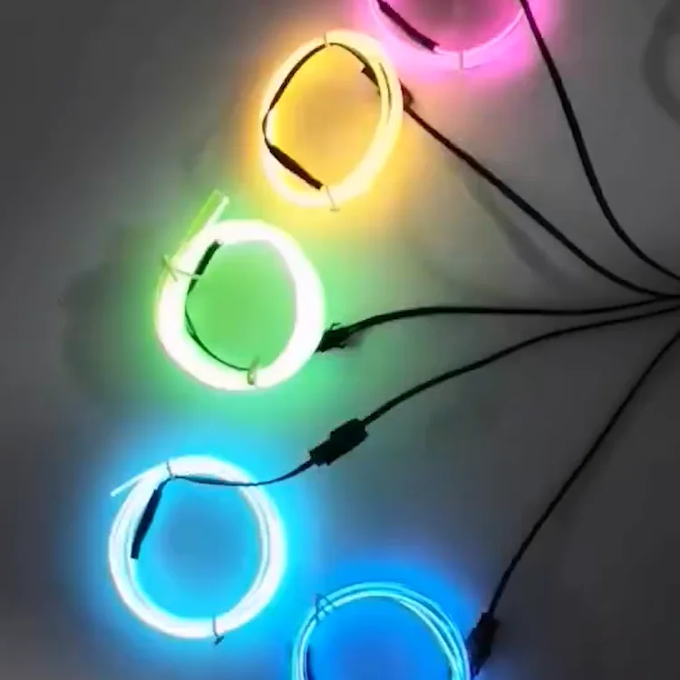 High Brightness Multi-color Electroluminescent Tape El Light Strip ...