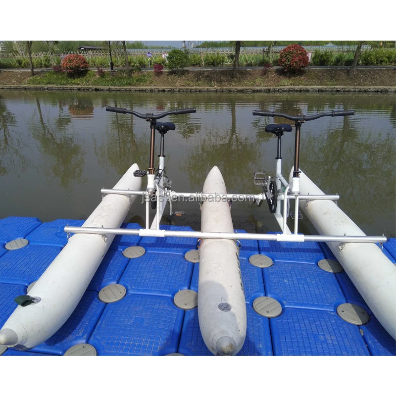 Single Person Inflatable PVC Pontoons - Water Pedal Bike