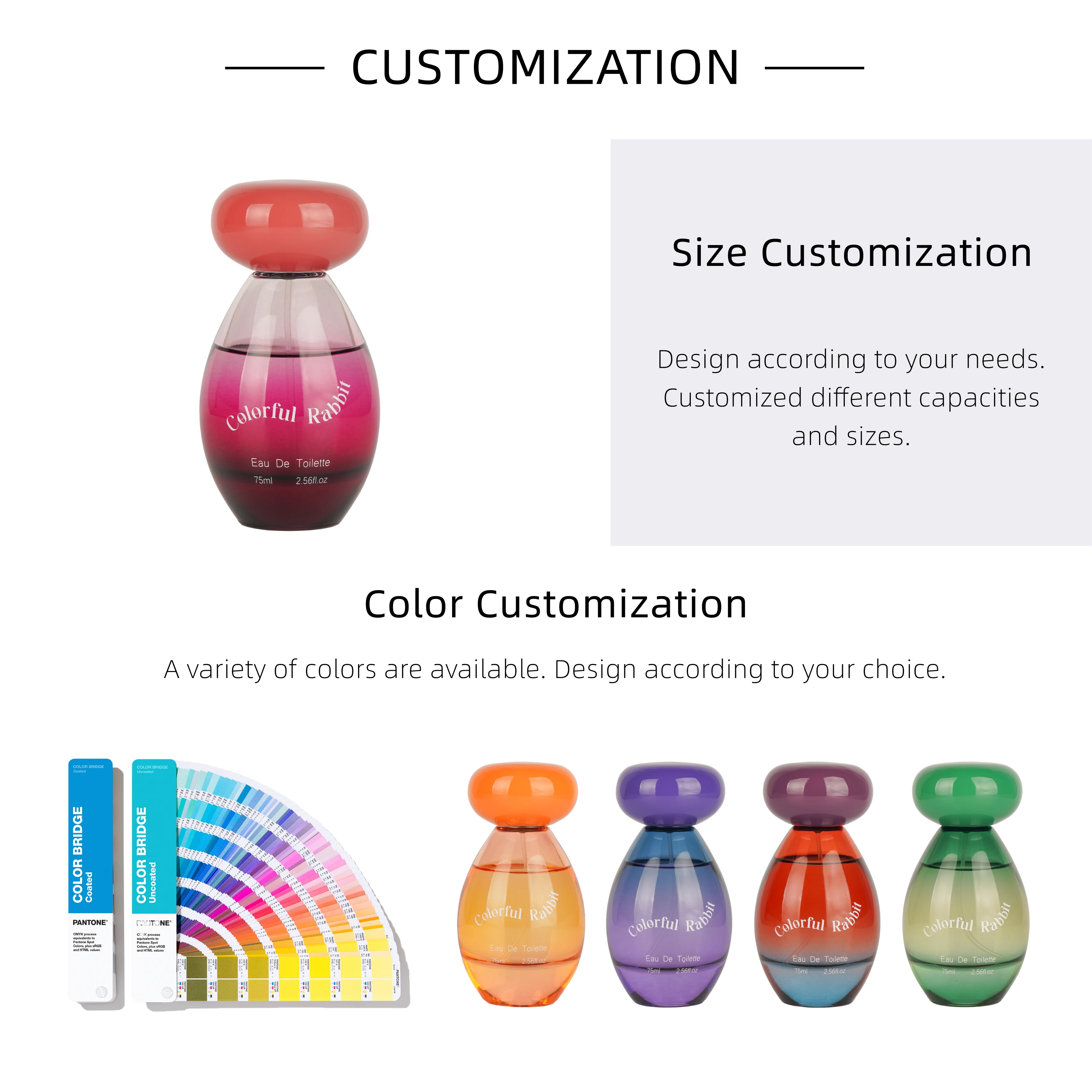 Customized Fragrance Bottles - Elegant Perfume Packaging