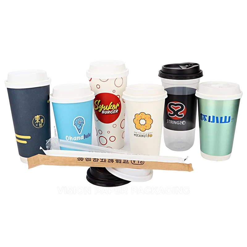 Custom Logo Disposable Food Grade Plastic Boba Cups